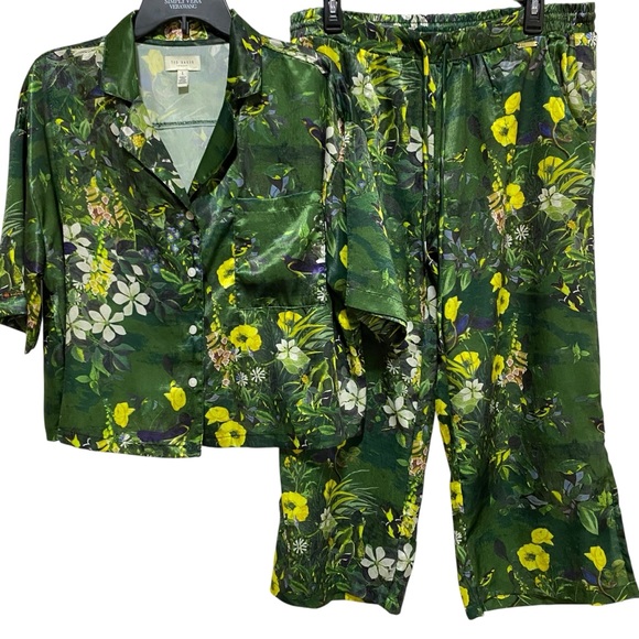 Ted Baker | Intimates & Sleepwear | Ted Baker Pajama Set Green Floral ...